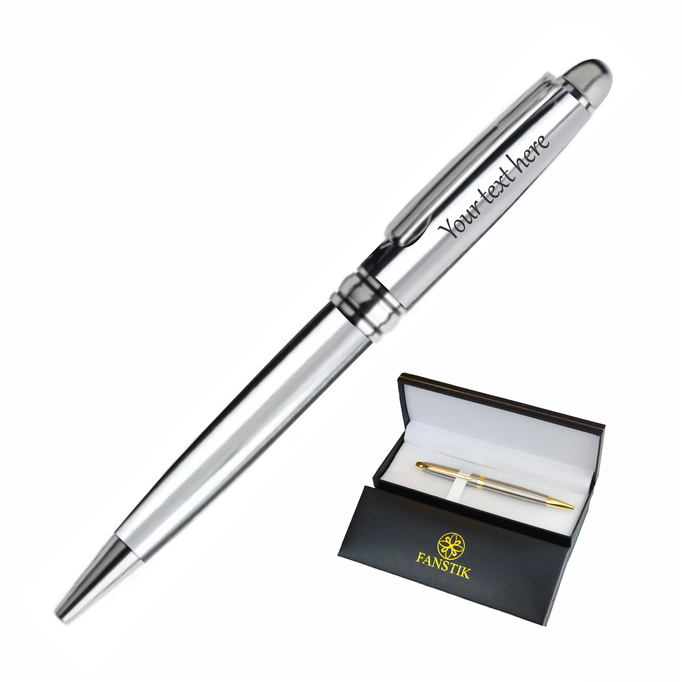 Silver Pen (Custom Text) – FANSTIK